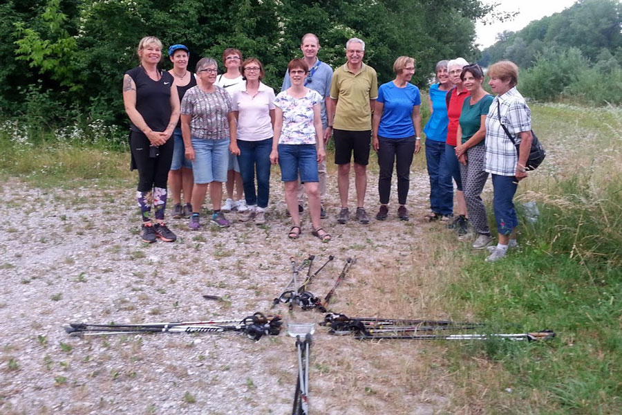 02.07.2019 - Pfarrverband - meditatives Nordic Walking