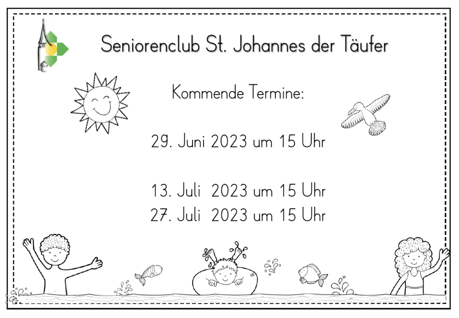 Das Senioren-Programm für Juni und Juli ist da!